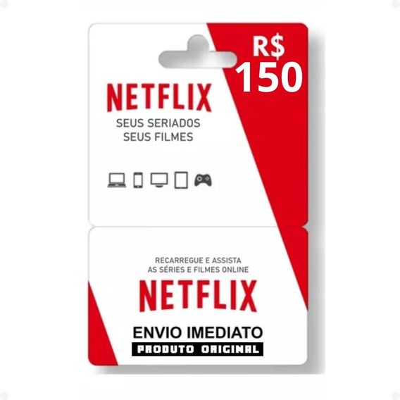 CARTÃO PRESENTE NETFLIX R$150 (Digital) - Infobyte